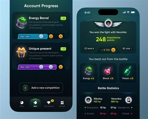 Battle Game Ui Dashboard Telegram Mobile App Behance