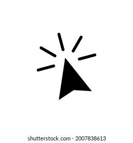 Click Icon Vector Pointer Arrow Icon Stock Vector Royalty Free Shutterstock