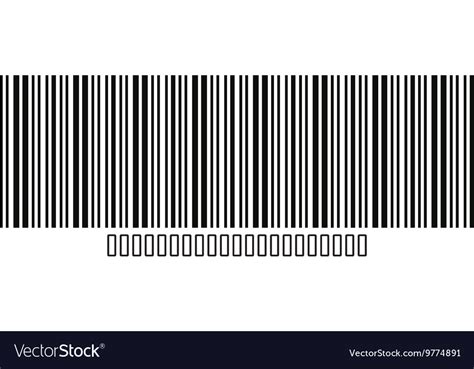 Bar Code With Serial Number Icon Royalty Free Vector Image