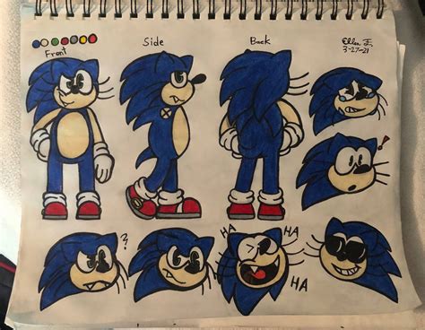 Sonic Model Sheet By Thenamesellen On Deviantart