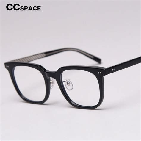 47398 Square Plastic Titanium Glasses Frames Built In Metal Legs Ultra