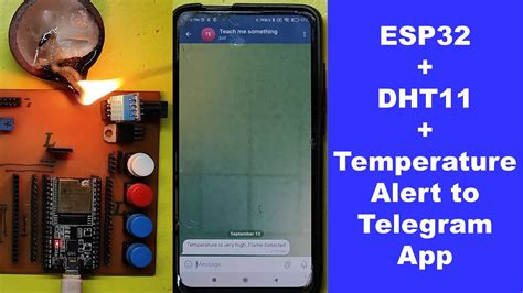 Esp32 Dht 11 Telegram Alert Esp32 Telegram Notification Esp32
