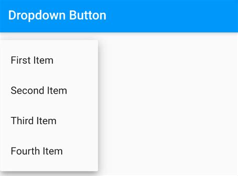 Flutter Dropdown Button Widget Lets Make A Dropdown Button By