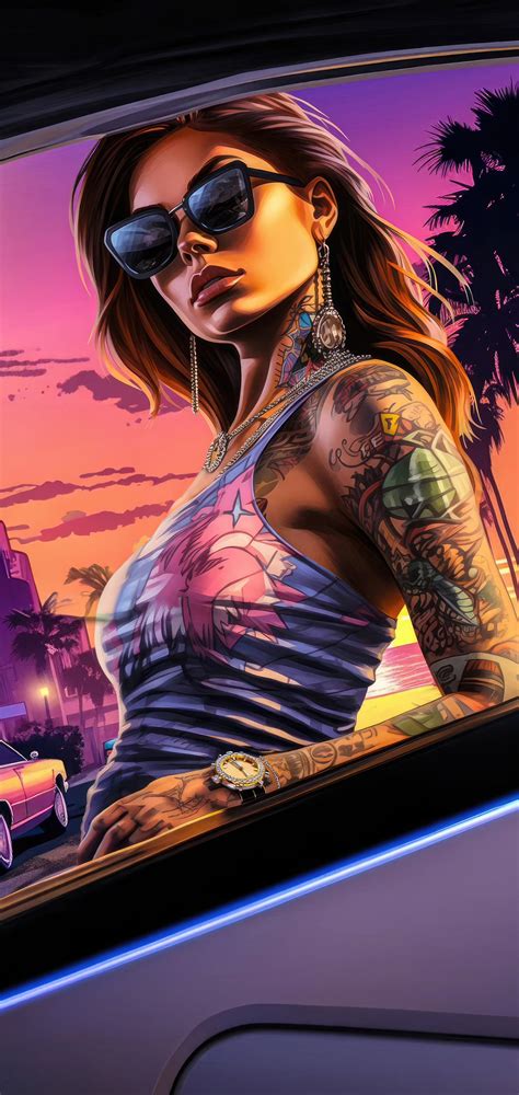 1080x2280 Lucia In Gta Vi One Plus 6huawei P20honor View 10vivo Y85
