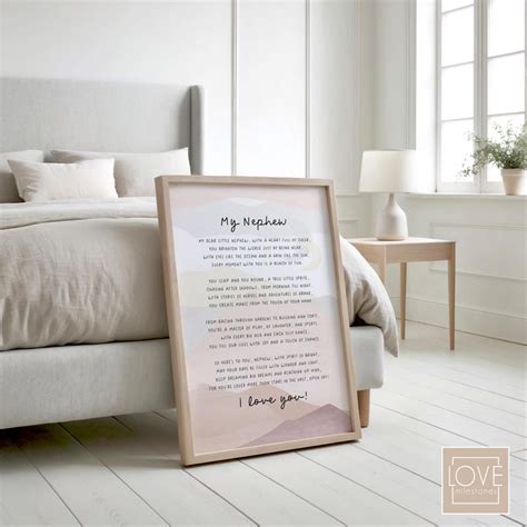 Nephew Poetry Instant Download Printable Art For Nephew T For