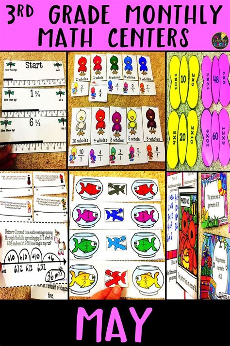 3rd Grade Math Centers Spring Math Games Math Centers Spring Math Summer Math Activities