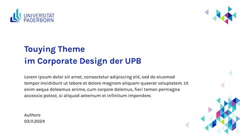 upb corporate design slides typst universe