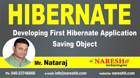 Developing First Hibernate Application Saving Object Mrnatraj Youtube