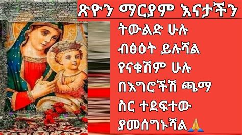 ጽዮን ማርያም እናታችን፤ ትውልድ ሁሉ ብፅዕት ይሉሻል Youtube