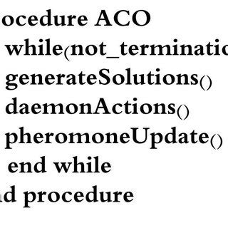 Basic Bco Algorithm Pseudo Code Download Scientific Diagram