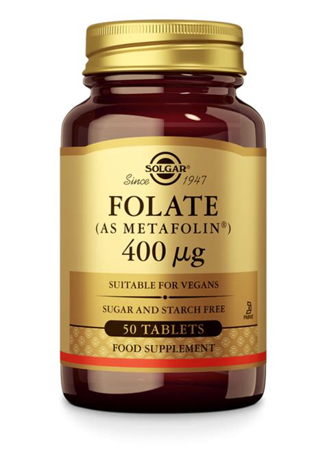 Folate Folaat 400 Mcg Solgar Vitamins