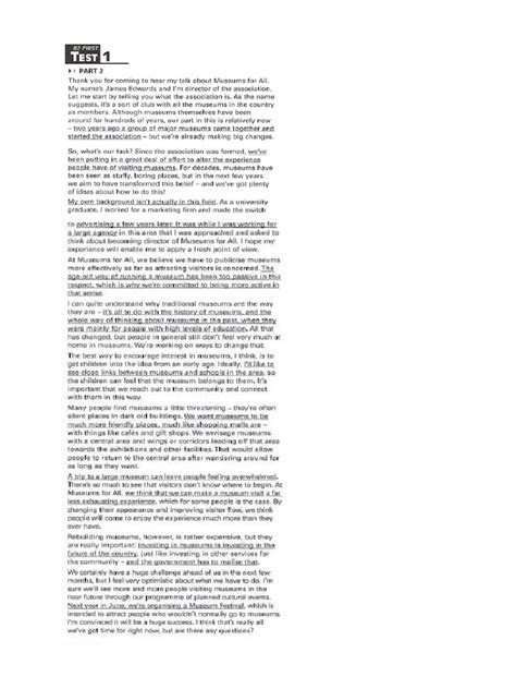 B2 Listening Part 2 Script Pdf