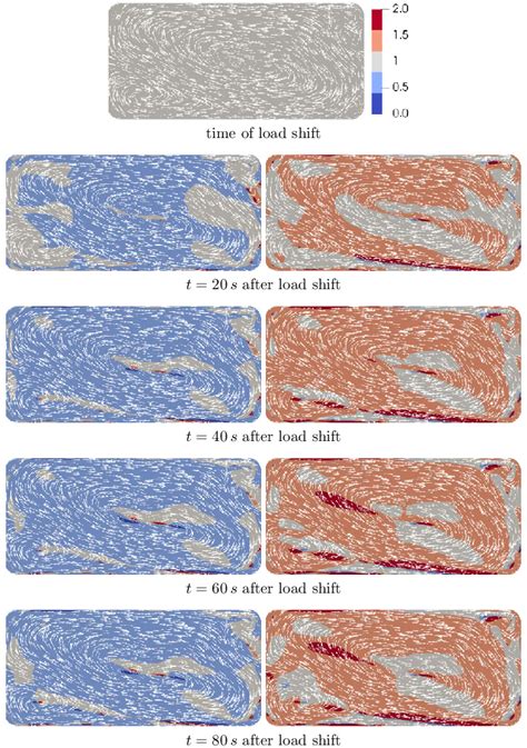 Transient Evolution Of Velocity Field After Load Shift 10 Cm Above The Download Scientific