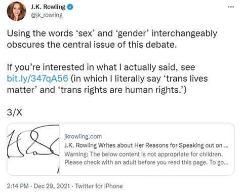 There Are Innumerable Gender Identities Jk Rowling Clarifies Views