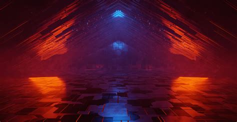 Sci Fi 미래 지향적 인 현대 차고 복도 지하 어두운 밤 스튜디오 빈 공간 배경 3d 렌더링 0명에 대한 스톡 사진 및 기타 이미지 Istock