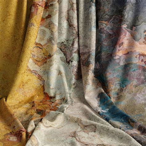 Abstract Art Fabric Printed By The Yard Polyester Poplin Or Pima