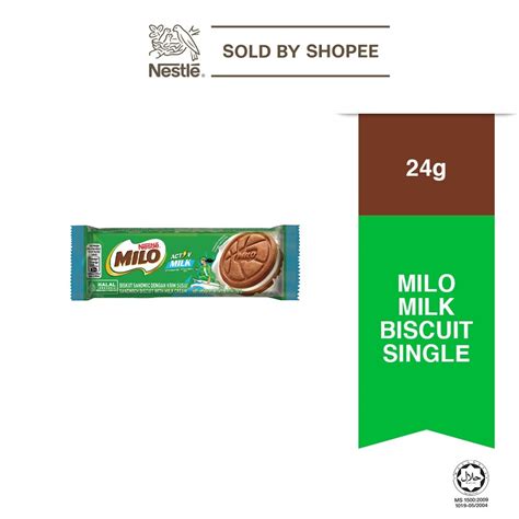 Nestle Milo Milk Biscuit Small Pack 24g Shopee Malaysia