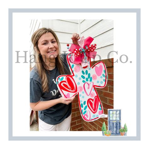 Valentines Cross Template Etsy