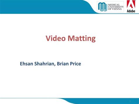 Ppt Video Matting Powerpoint Presentation Free Download Id 1966624