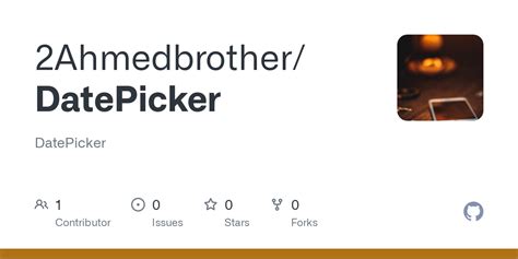 Github 2ahmedbrotherdatepicker Datepicker