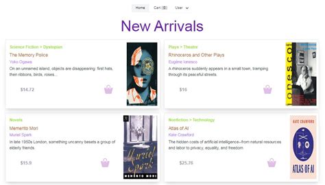 Simple BookStore Built With Vite And Tailwind CSS
