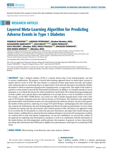 Pdf Layered Meta Learning Algorithm For Predicting Adverse Events In