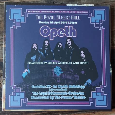 In Live Concert At The Royal Albert Hall Wouters Opeth Collection