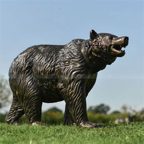 Grizzly Bear Bronze Sculpture Arturban Statue