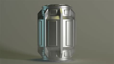 공상 과학 배럴 3d 모델 10 Fbx Free3d