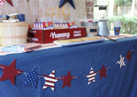 Kara S Party Ideas Patriotic Memorial Day Backyard Bbq Party Kara S Party Ideas