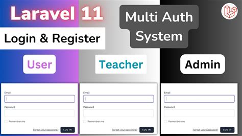 Laravel 11 Multi Auth Admin Teacher And User Implement Multiple