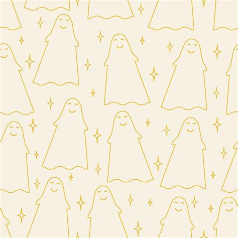 Seamless Pattern Vector Halloween Ghost Illustration Vector Art At Vecteezy