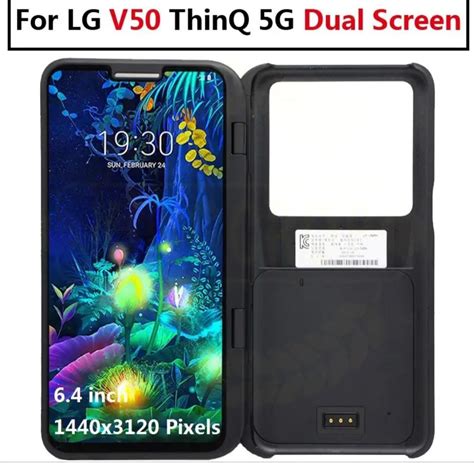 Для LG V50 ThinQ 5G, ЖК-дисплей с двойным экраном, сенсорный экран, ди ...