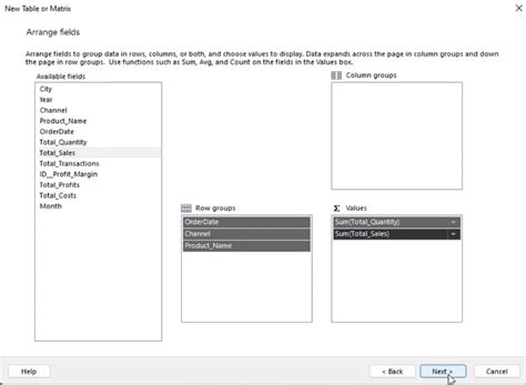 Create A Matrix In Power BI Report Builder Master Data Skills AI