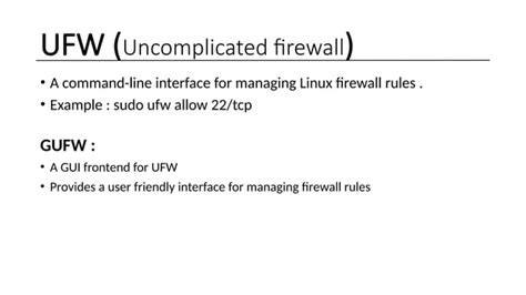 Linux Firewall Netfilter And Tools Pptx