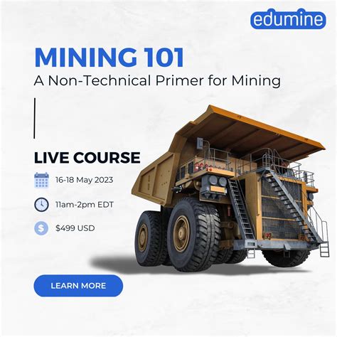 Edumine On Linkedin Mining 101 A Non Technical Primer For Mining