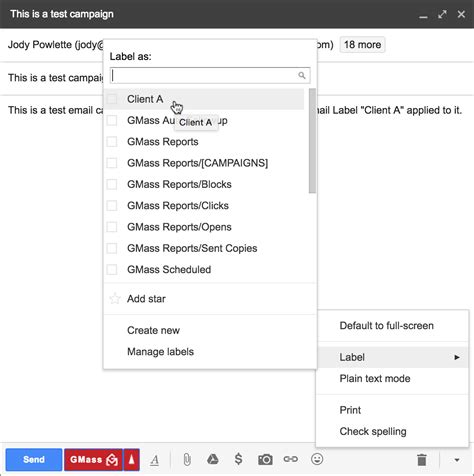 you can now use custom gmail labels to organize campaigns