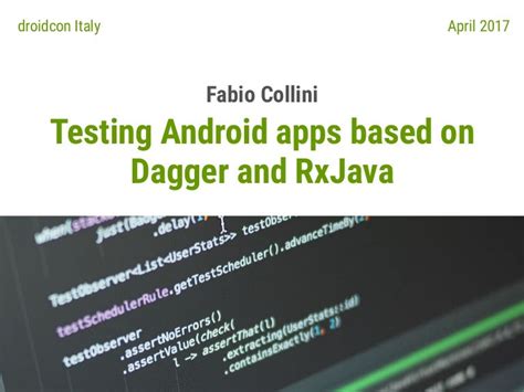 testing android apps based on dagger and rxjava