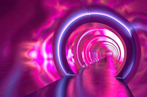 Abstract Quantum Tunnel Inspired By Physics Premium Ai Generated Image