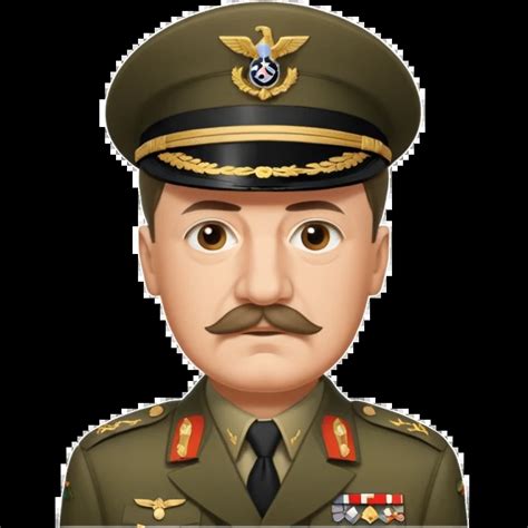 Adolf Hitler Avec Une Moustache Carée Emoji Ai Emoji Generator