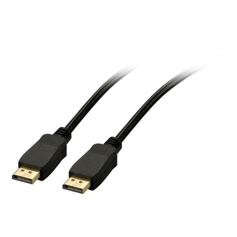 Displayport Cable [1x Displayport Plug 1x Displayport Plug] 3 M Black Computer Bargains Malta