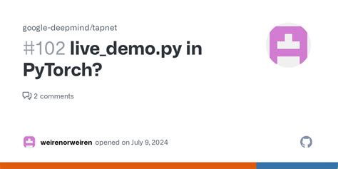 Live Demo Py In Pytorch Issue Google Deepmind Tapnet Github