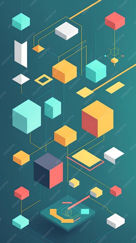 Premium Photo Photo Of A Colorful Abstract Poster Showcasing Various Geometric Shapes