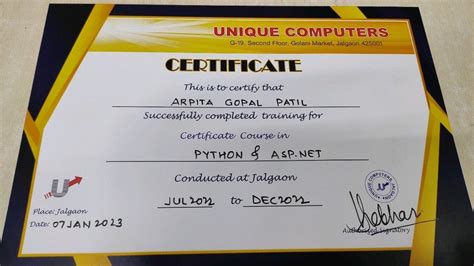 Arpita Patil On Linkedin Pythoncourse Aspdotnet Uniquecomputers Opportunity
