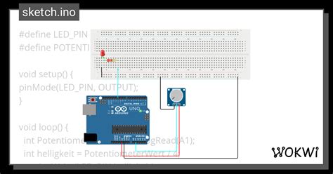 Potentiometer Tiago Wokwi ESP32 STM32 Arduino Simulator