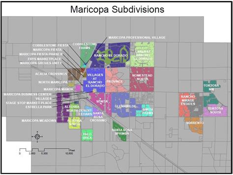 Maricopa Subdivisions Map Maricopa Home Realty
