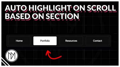 Auto Highlight Menu On Section Scroll Elementor And Gsap Tutorial Dmmotionarts
