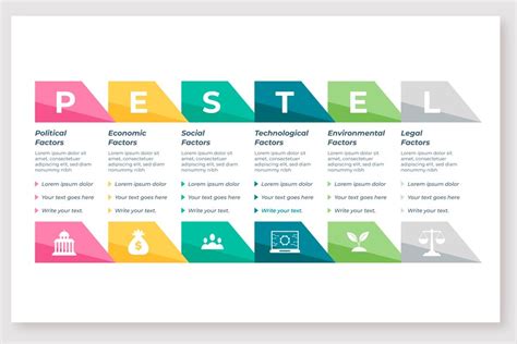Free Vector Flat Design Pestel Infographic