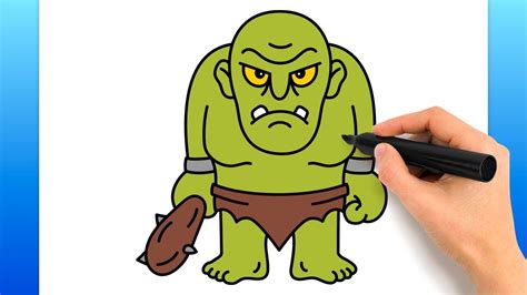 How To Draw An Ogre Easy Drawing Tutorial Youtube