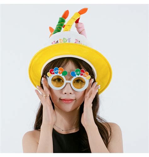 고급생일케익모자옐로우파티모자 생일용품 생일모자 티몬
